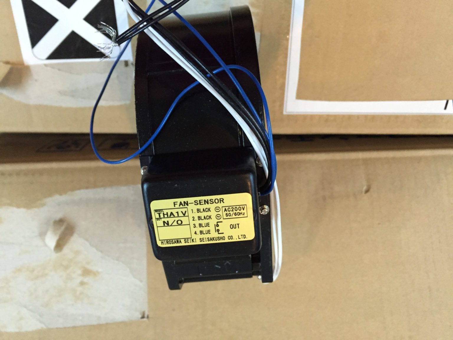 IKURA 1311-582 THA1V-7556XV-TP 200VAC 50/60Hz thermally protected 2ball bearing fan – 99GO